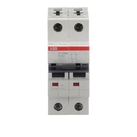 ABB 6A, 2 pole Circuit Breaker, ST202, - ST202M-K6